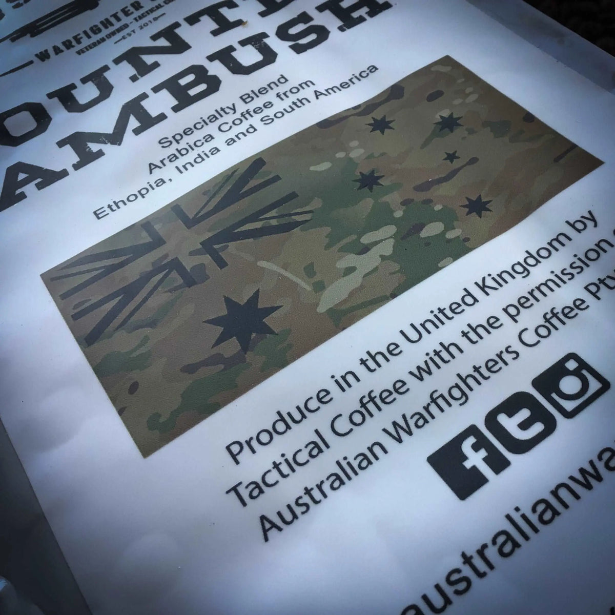 Australian Warfighter. Beans. 1KG. - Tactical Coffee